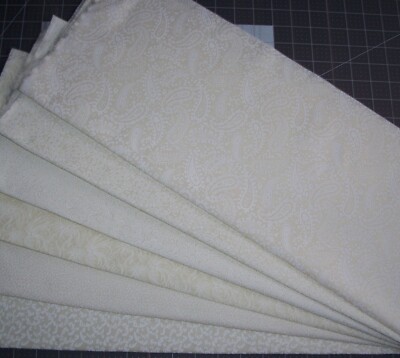 6 Neutral Cream Tonal Fat Quarters Bundle tone on tone Fabric | eBay