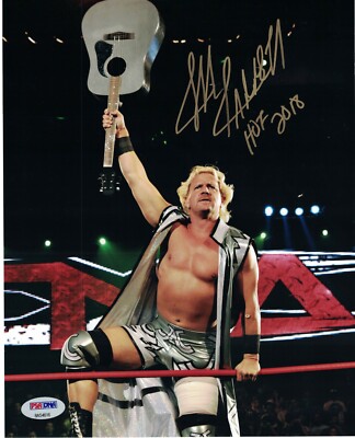 Jeff Jarrett Autograph WWE 8x10 Photo w/ HOF Inscription - Gold Deco ...