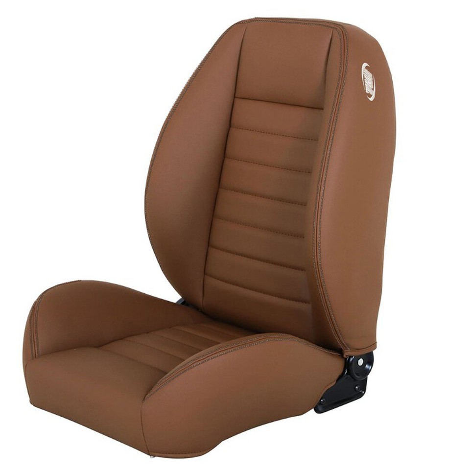 TMI Pro Cruiser Collection Bucket Seats Low-Back Saddle Brown Vinyl W ...