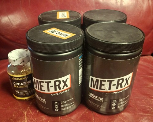 Met-Rx Creatine Monohydrate Powder 4-Pack Lot Unflavored 14.1 Oz 400g ...
