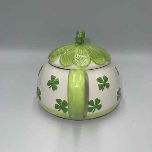 Global Design St Patrick Kate Williams Shamrock Irish Teapot with ...