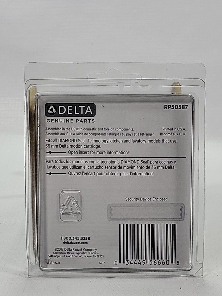 Delta Faucet RP50587 Single Handle Valve Cartridge Chrome Small 🆕️ ️ | eBay