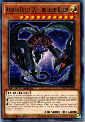 Arcana Force EX - The Light Ruler SGX4-ENB10 Yu-Gi-Oh! NM 1st Edition ...