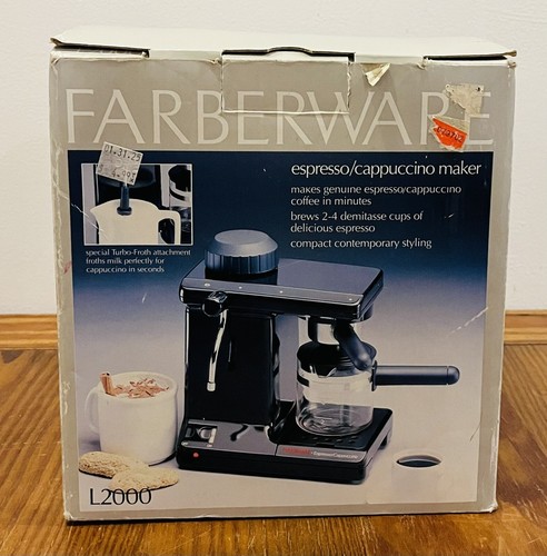 FARBERWARE 4-Cup Espresso Cappuccino Maker Model L2000 BRAND NEW | eBay