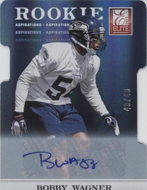 2012 Elite - Rookie Bobby Wagner #137 Aspirations Die-Cut Signatures ...