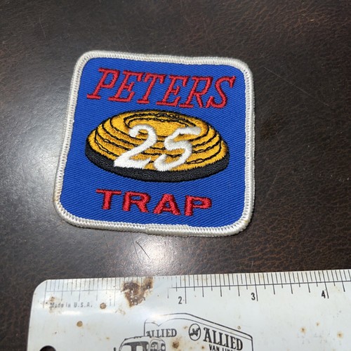 Vntg Hunting Sportsmans Patch Peters Shotgun Shells Trap 25 | eBay