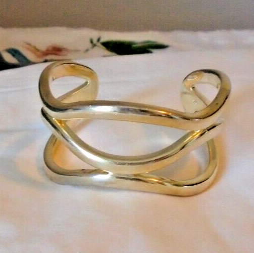 Sterling Silver 69 GRAMS 925 Designer Cuff Bracelet 7" Signed NICE | eBay