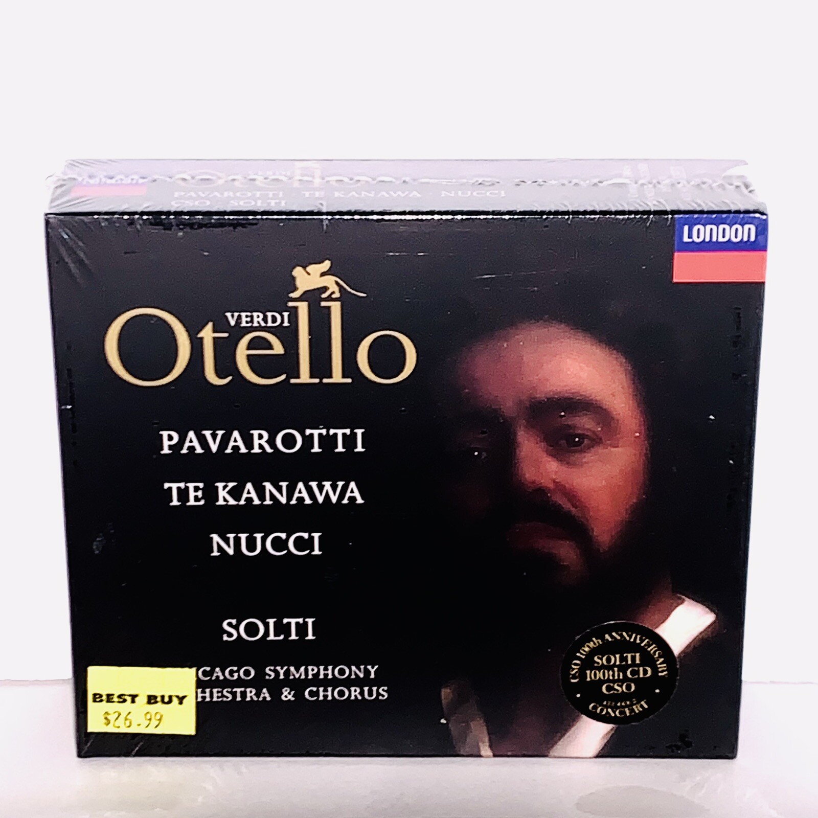 Factory Sealed Verdi Otello CD Pavarotti Kanawa Nucci Solti 2-Disc Set 28943366922| eBay