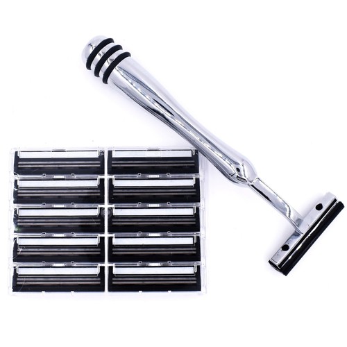 Taconic All Metal Gillette Trac 2 / Trac II Compatible Razor & 10 Twin ...
