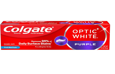 Colgate Optic White Purple Toothpaste for Teeth Whitening Teeth ...