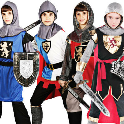 Medieval Knight Boys Fancy Dress Renaissance Historical Kids Childrens ...