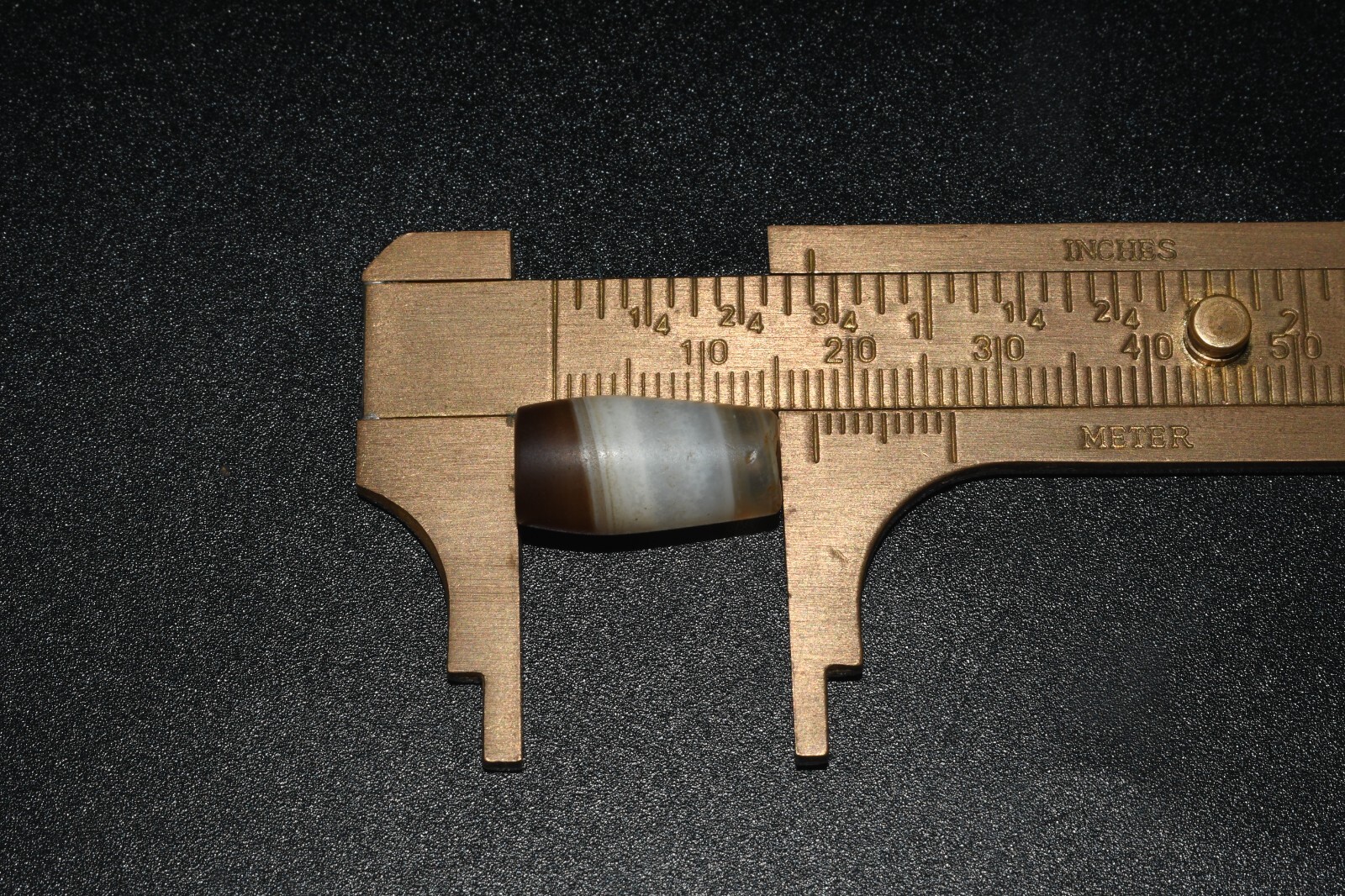 Authentic Ancient Tibetan Himalayan Banded Agate Stone Dzi Bead over ...