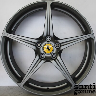 4 rims FERRARI 458 20 " Original Repainted Anthracite Matt 255225 ...