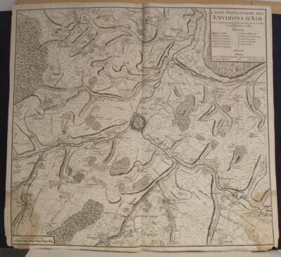 Pre-1900 - Antique Original Copper Engraving City Map