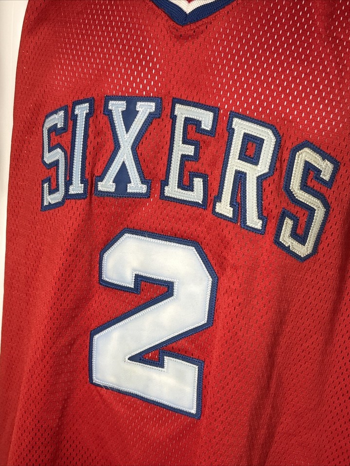 Moses Malone jersey adult 56 NBA Authentic Mitchell & Ness Philadelphia ...