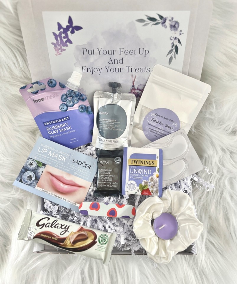 Ladies Pamper Hamper Gift Spa Box Set For Her Personalised Letterbox ...