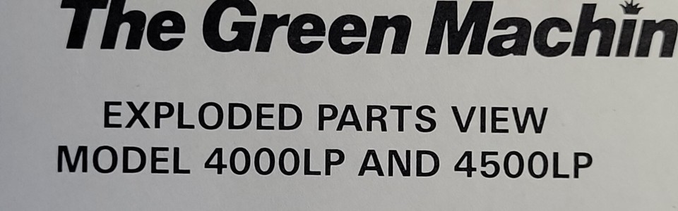 HMC Green Machine Brush Cutter 2500 4000 4500 LP 2300 3000LP 2500LP ...