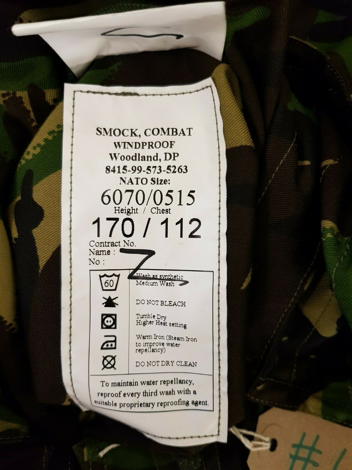 Rare British Army Woodland DPM UKSF Experimental Sample Smock 170/112 ...