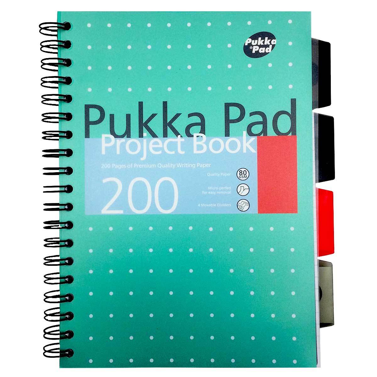 A4 B5 Project Note Book Metallic Jotta Ruled Lined Pad School Office ...