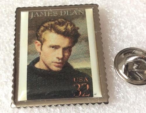 rare pin's lapel pins James Dean (timbre stamp) argenté silver | eBay