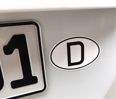 Deutschland D-Schild Kennzeichen D Schild Aufkleber 9 cm HR Art. 367. ...