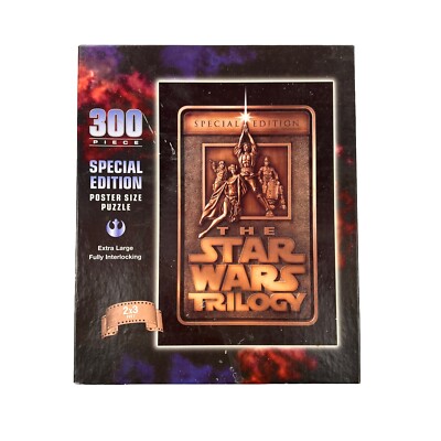 VTG Star Wars Trilogy Puzzle 300 Piece Poster Size 2x3 Feet 1997 ...