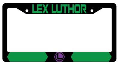 Lex Luthor Black Plastic License Plate Frame Accessory DC | eBay