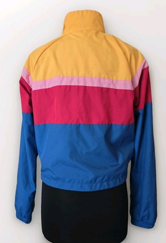 Vans Primary Colorblock Crop Windbreaker Jacket Small NWOTS | eBay