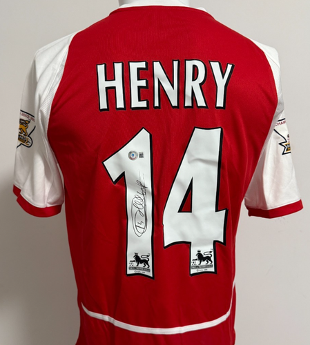 Thierry Henry Signed Custom Jersey Autograph COA XL | eBay