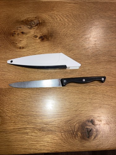 PAMPERED CHEF 5" BLADE KNIFE WITH SELF SHARPENING STORAGE CASE | eBay