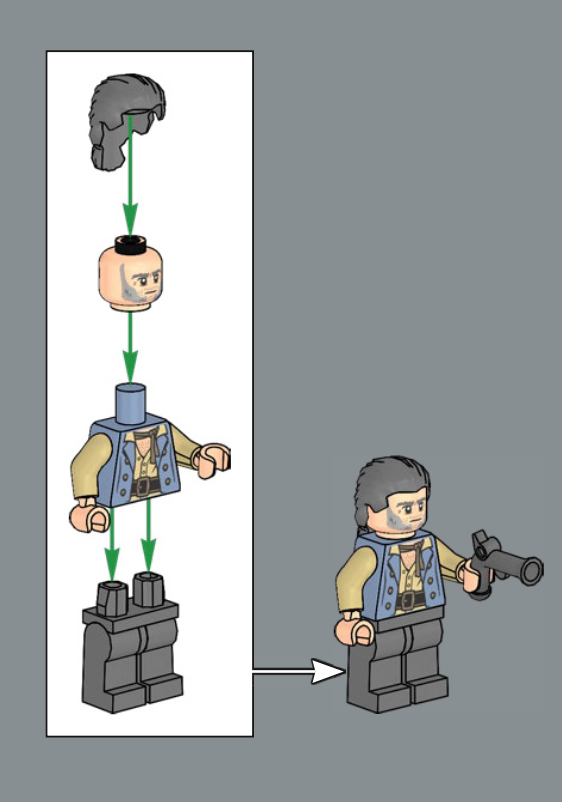 Lego 10365 Captain Jack Sparrows Ship - Gibbs Minifigure/Acc Only | eBay