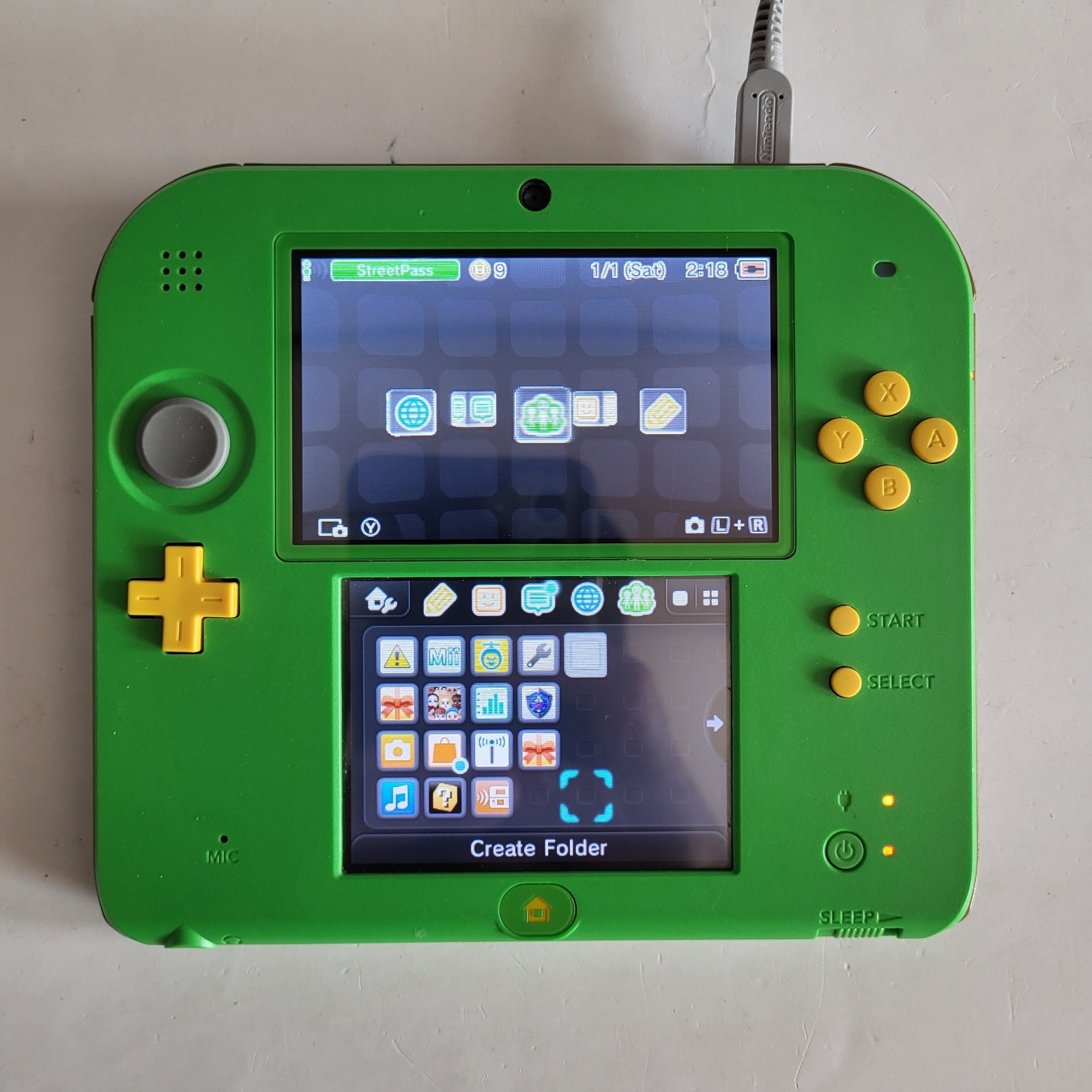 Nintendo 2DS Legend of Zelda Ocarina of Time Link Edition Green Console ...