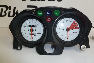 02 KTM 640 Duke II LC4 OEM Speedometer & Tachometer Assembly Complete 2 ...
