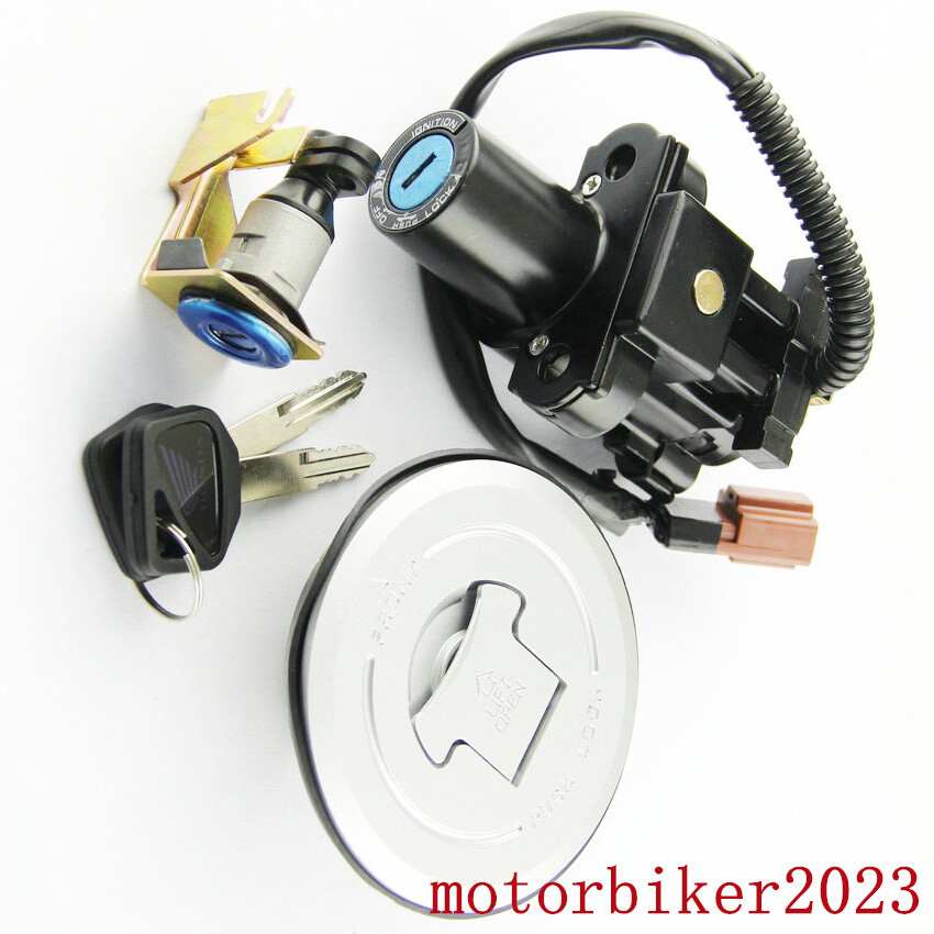 For Honda Ignition Switch Gas Cap Seat Lock Key CB500 CBR500R CB500F ...