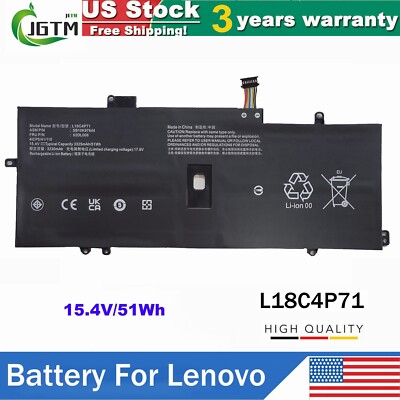 L18C4P71 L18L4P71 L18M4P72 Battery For Lenovo ThinkPad X1 Carbon 7th ...