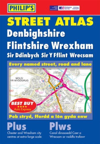 Philip's Street Atlas Denbighshire, Flintshire and Wrexham (Phil | eBay