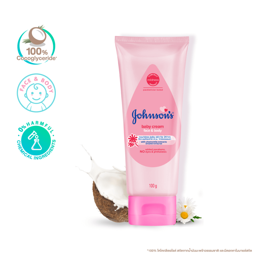 Johnson's Baby Cream Face & Body Intense Moisturizer 24 hours 100 g | eBay