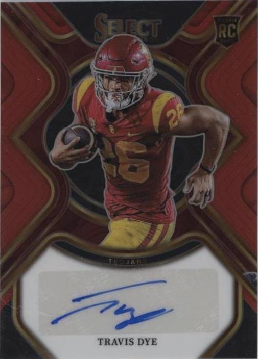 2023 Panini Select Draft Picks - Rookie Signatures Travis Dye #RS-DYE ...