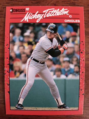 MICKEY TETTLETON BALTIMORE ORIOLES 1990 DONRUSS BASEBALL CARD #169 | eBay