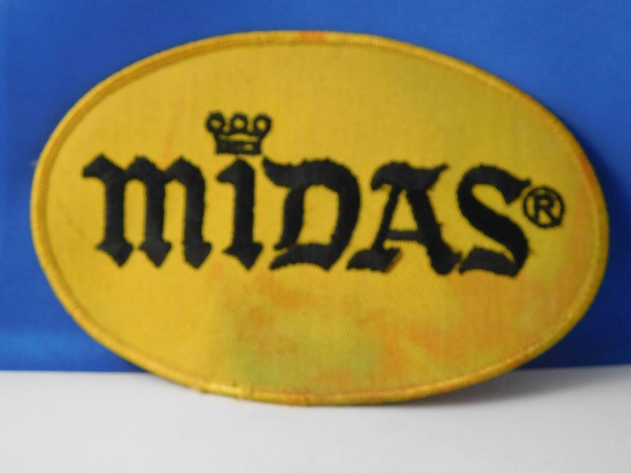 MIDAS MUFFLER SHOP GARAGE VINTAGE HAT PATCH BADGE MECHANIC EMPLOYEE ...