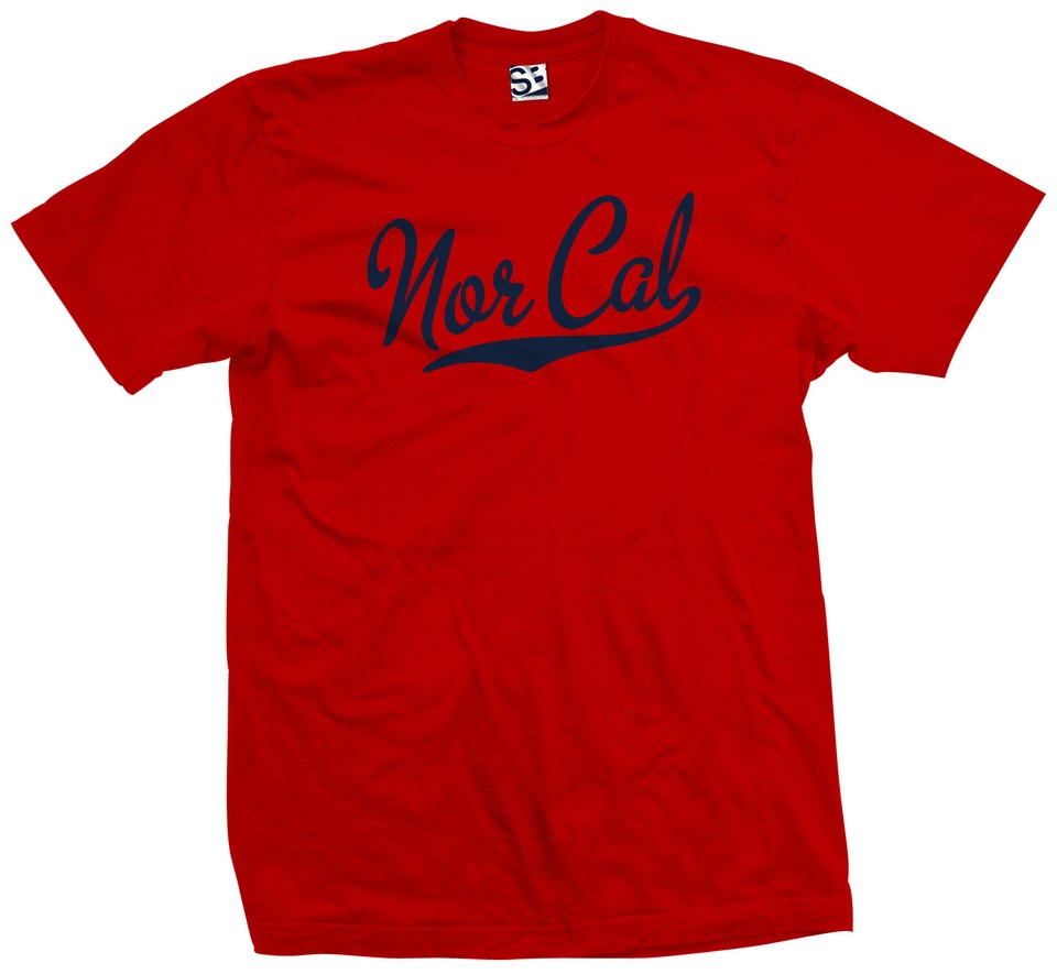 Nor Cal Script Tail Shirt | California Republic Sports Mens Tee | eBay