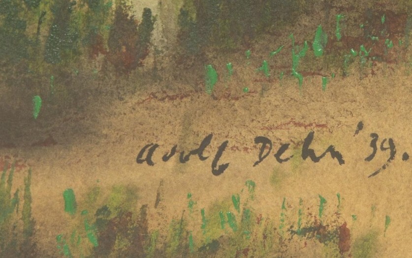 Adolf Dehn (1895-1968) Signed 1939 Original Large Watercolor "On The ...
