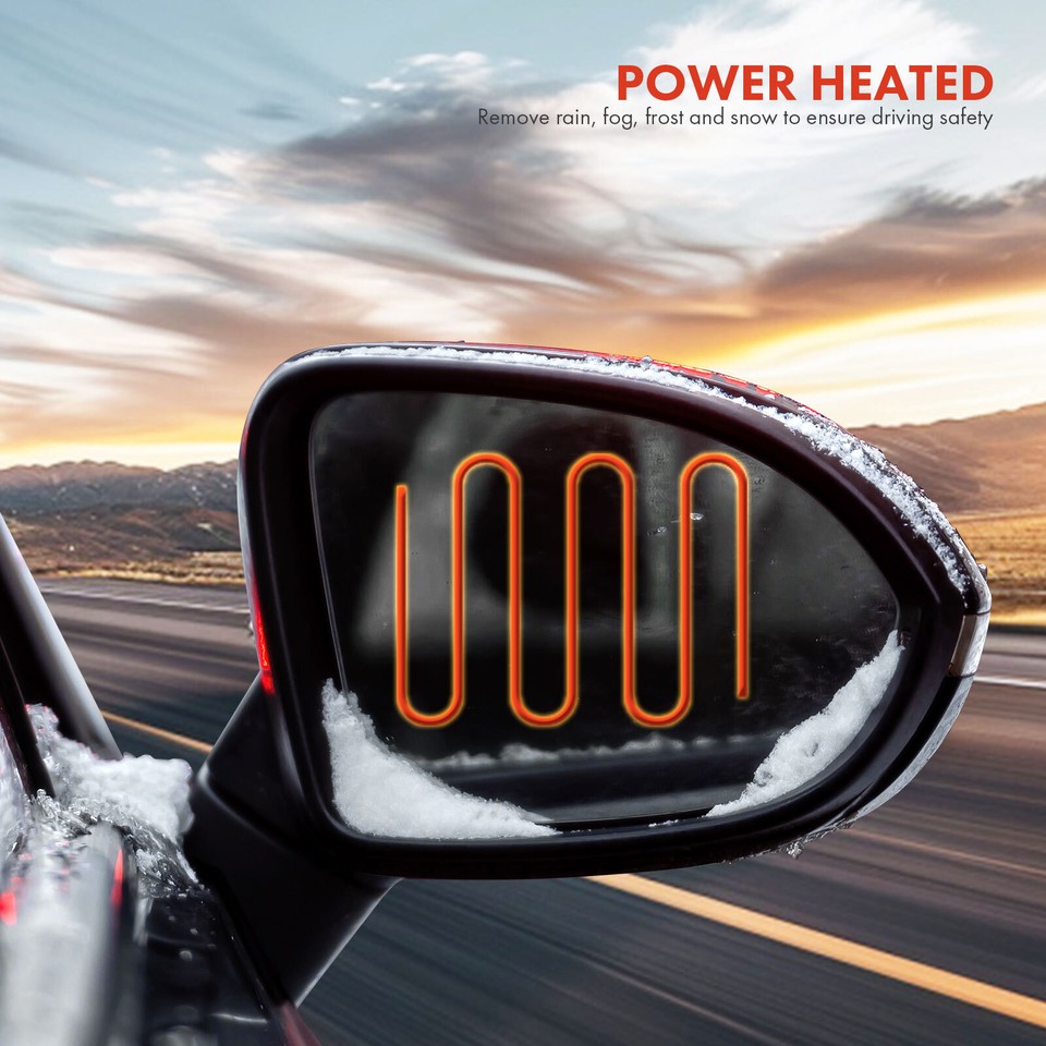Passenger RH Power Mirror w/ Blind Spot Signal Light for Nissan Versa ...