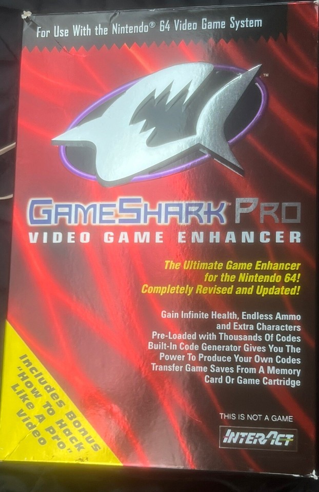 GameShark Pro V3.3 Video Game Enhancer Nintendo 64 N64 Complete CIB ...