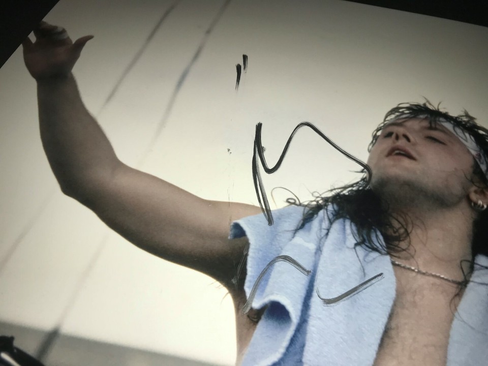 Lars Ulrich Drummer Metallica Hand Signed Autographed 11x14 Photo Proof ...