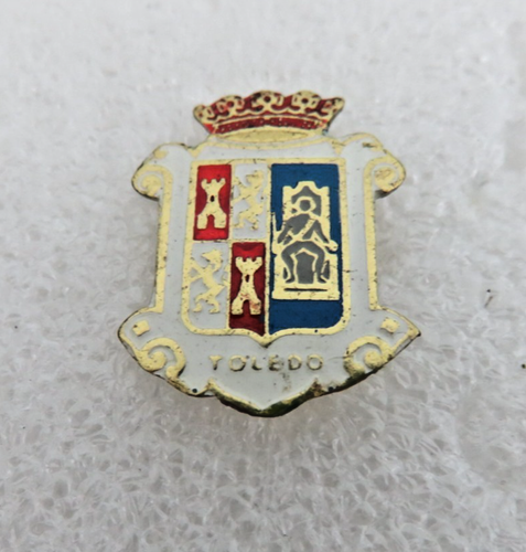 Vintage Small Toledo Spain Coat of Arms Lapel Pin Badge | eBay