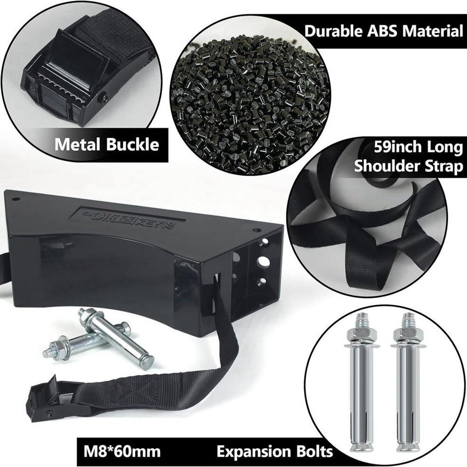 2PCS Propano Serbatoio Supporto Con Viti E Sicurezza Catena Supportato ...