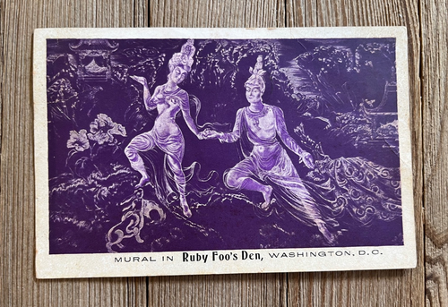 Vintage Postcard Washington DC Ruby Foo's Den Art Asian Restaurant ...