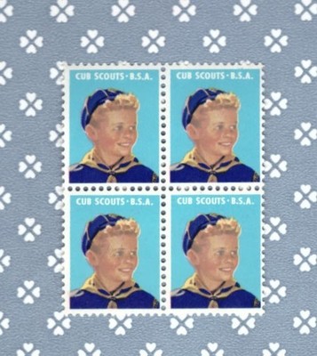 Stamp Cinderella - Cub Scout 1950s - Block Of 4 - MNHOG | eBay