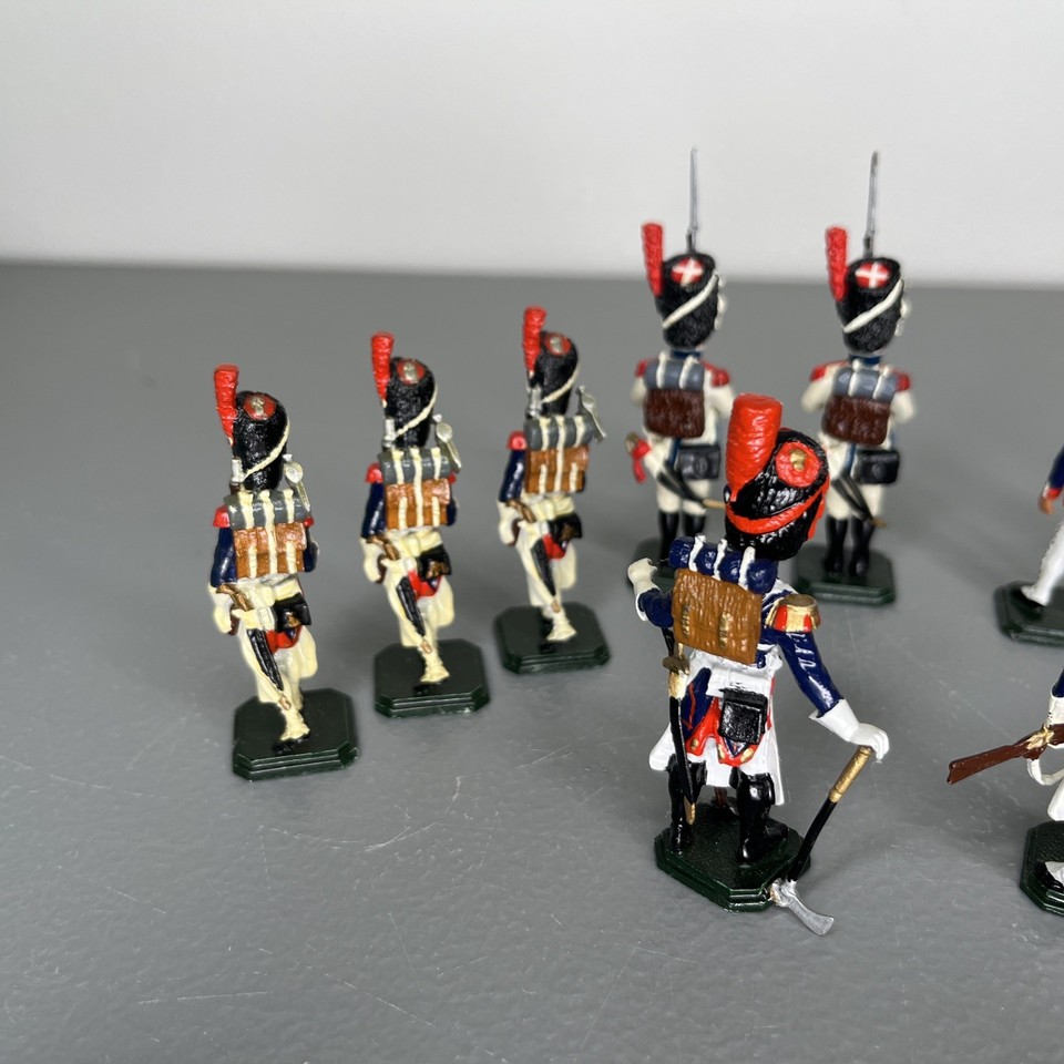 ANI Napoleonic 54mm metal French Napoleonic Grenadier Soldier Lot Of 11 ...